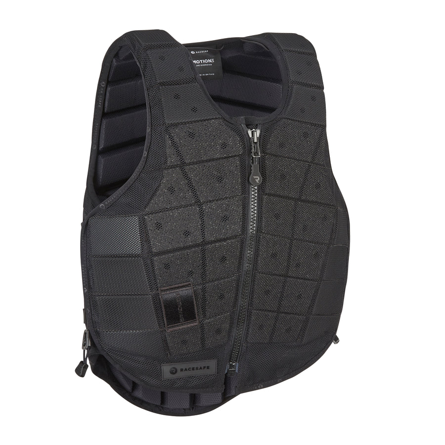 The Motion3 Black Equestrian Body Protector | Racesafe